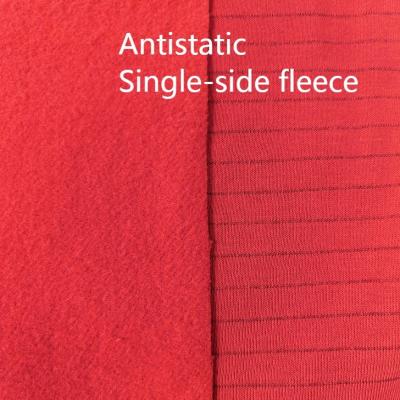 China ESD Antistatic Single Side Fleece Polo Shirt Fabric for sale
