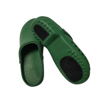 Cina L'anti sicurezza statica del locale senza polvere calza EVA Clogs Green Nurse Clogs per l'ospedale in vendita
