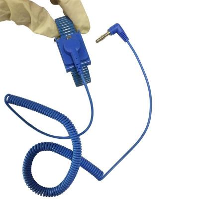 China Electrostatic Discharge Wrist Strap With Cord Adjustable w/Alligator Clip for sale