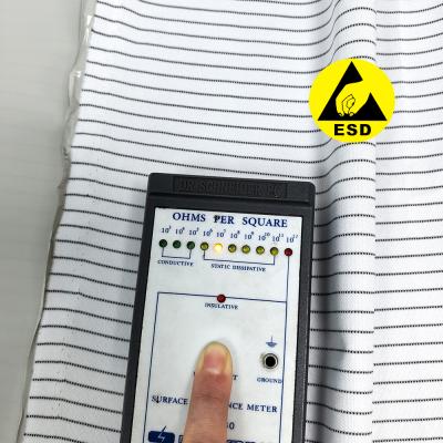China 56% Polyester+4% Conductive Yarn+40% TPU Coating Antistatic Fabric for sale