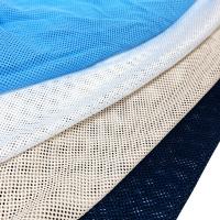 China 100% Polyester Colored Diamond Micro-Elasticity Clothes Hat Lining Mesh Fabric for sale