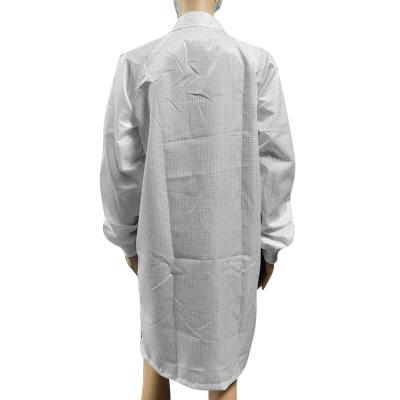 China Class 100 Cleanroom 5mm Grid ESD Anti Static Garments for sale