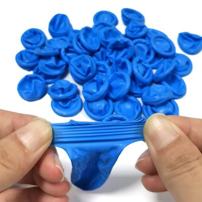 Cina Culle eliminabili blu S antistatica m. L XL del dito del nitrile del locale senza polvere in vendita