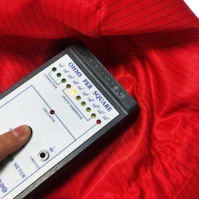 중국 폴리에스테르 통기성 종류 ESD 캡 포르크린룸 밝은 적색 판매용