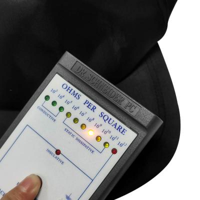 중국 고청정실 사용을 위한 검은 폴리에스테르 스트라이프 설계 ESD 대전 방지 모자 판매용