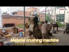 double stage screenless hammer crusher for high-moisture materials with ≤3 mm output size and  5~180
