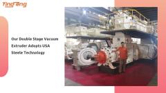 USA Steele Brand Double Stage Vacuum Extruder for Clay Bricks Made in China