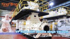 VP Hard stiff double stage vacuum brick extruder