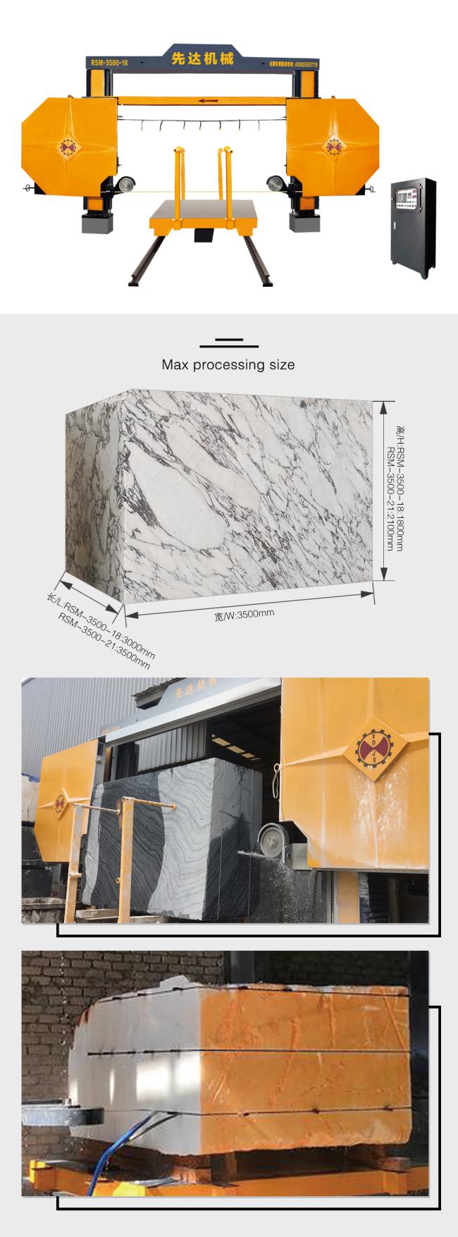 Maschine Rsm-3500-18/21 Xianda Diamond Wire Saw Block Dividing