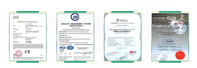Machine certifications and quality standards