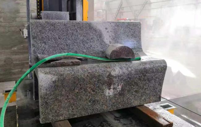 Close-up of Diamond Wire Saw Machine operation