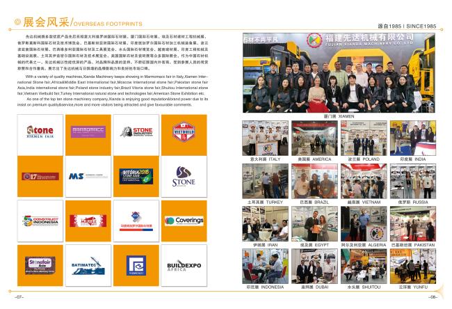 Xianda Machinery exhibition display