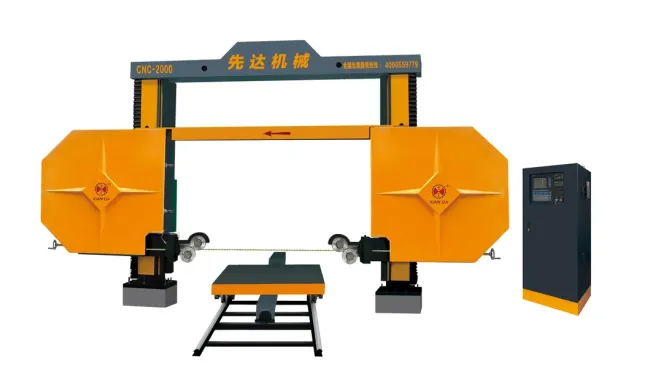 CNC Diamond Wire Saw Machine cutting stone