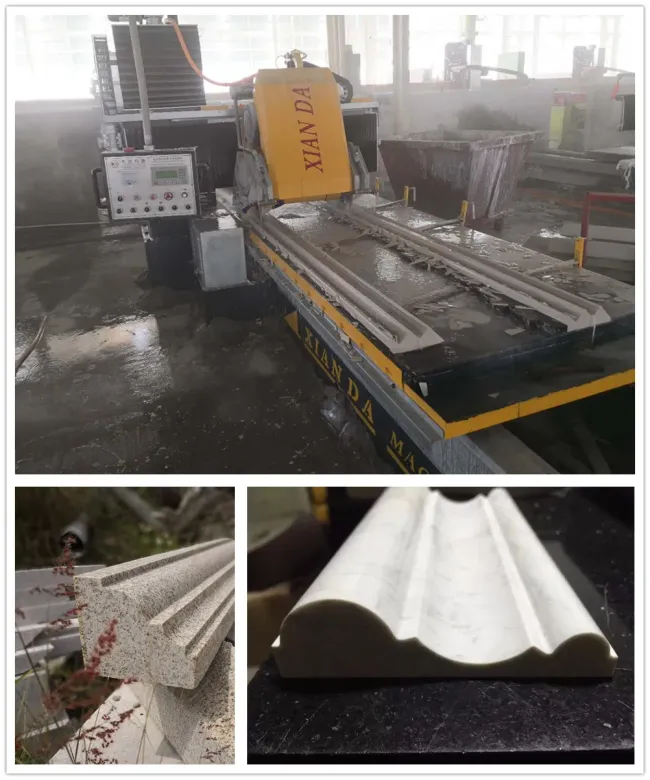PLC/CNC Linear Profiling Machine for Marble Granite Double Blades