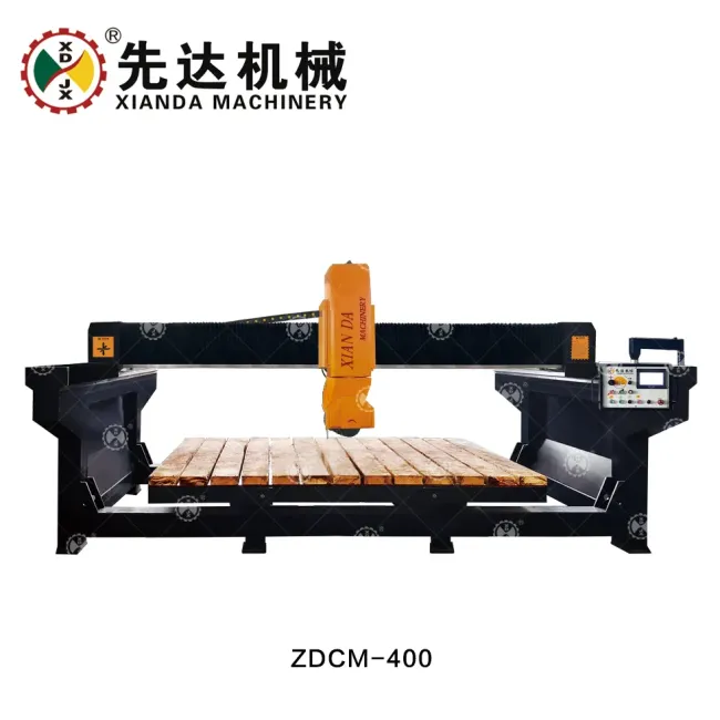 Xianda ZDCM-400 Automatic Bridge Saw cutting marble slab