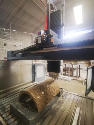 Китай 4 Axis Arc Slab Column Carving Machine For Marble Ganite Bulestone Jade Agate продается