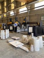 China 4 Axis CNC Stone Carving Machine 2500x1500mm Worktable 7.5KW Spindle for Marble Granite for sale