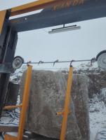 China PLC Controlled Diamond Wire Saw Machine for Stone Block Cutting 3000mm Max Size for sale