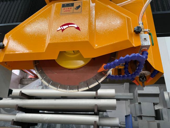 Machine cutting complex stone shape