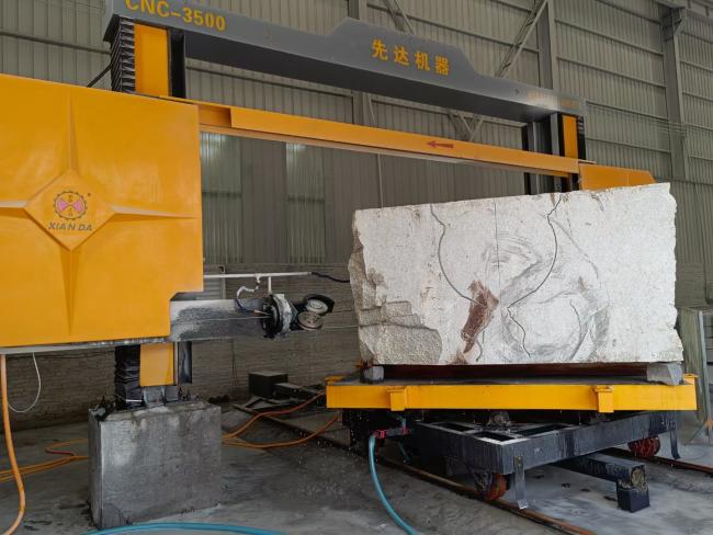 Machine cutting complex stone shapes
