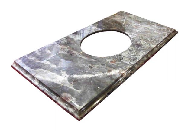 Close-up of CNC stone carving machine spindle