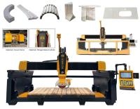 China 5 Axis Bridge Stone Cutting Machine 3200x2000mm Granite Marble CNC Saw 15KW for sale