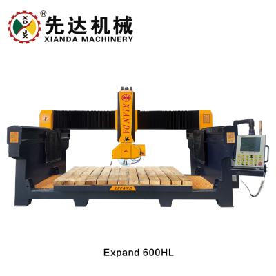 China Four-Axis Bridge-Type Stone Cutting Machine with 0-60° Servo Motor Beveling for sale