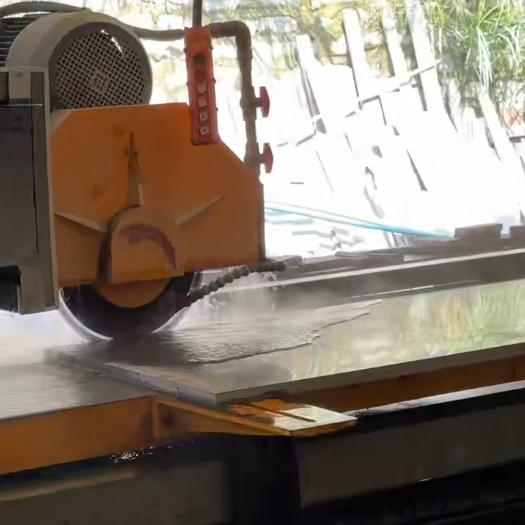 HSQB-600 Manual Stone Cutting Machine operation view