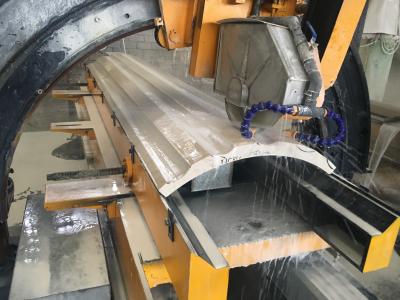 China Automatic Roman-Pillar Slot Cutting Machine with 50Hz Frequency 1200*3500 Trolley Size and 20 Feet Container Transport Package for sale