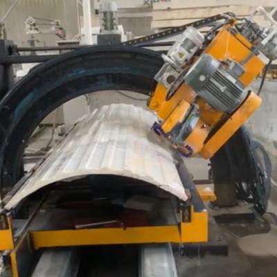 China Automatic Roman-Pillar Slot Cutting Machine with 50Hz Frequency 1200*3500 Trolley Size and 20 Feet Container Transport Package for sale