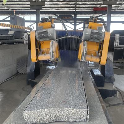 China Dual-Blade Arc-Slab Edge-Trimming Machine with 600-800mm Cutting Blade Diameter Load in a 20 Feet Container and 24.5/16.5kw Gross Power for sale