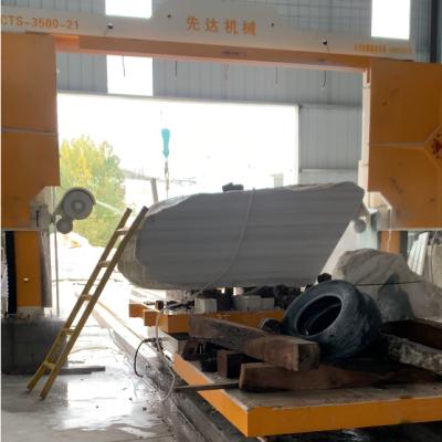 China CTS-3500 Series CNC Diamond Wire-Saw Dressing Machine with 360° Rotary Table 220V/380V and 4m3/H Water Consumption for sale