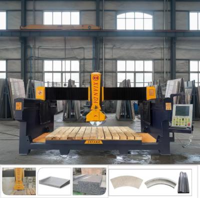 China 4+1 Axis Bridge Cutting Machine with 3200x2000mm Worktable and 15kw/18.5kw Motor Power for Precision Stone Cutting for sale