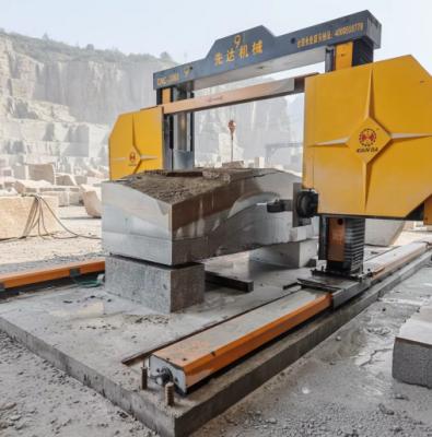 China Gantry Movable Diamond Wire Saw Machine with 3500*3500*2200mm Max Processing Size and CNC/PLC Control for High Precision Stone Cutting for sale