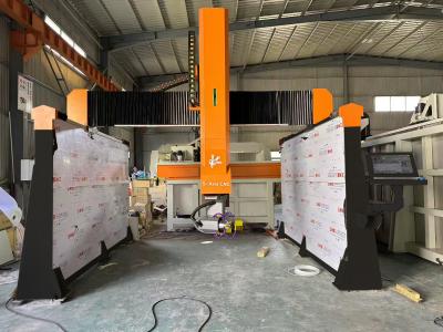 China Industrial 5 Axis CNC Stone Carving Machine FAEM-3320, Fast Processing For 3D Buddha Human Figure & Monument Sculpture for sale