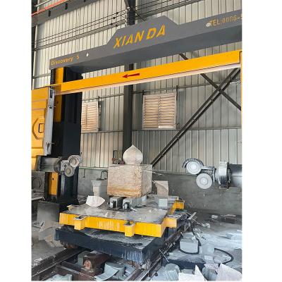China High Precision 5 Axis CNC Diamond Wire Saw Machine for Complex Stone Profiling and 3D Carving for sale
