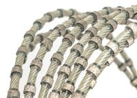 China 11mm Diamond Wire Saw with 40 Beads Per Meter for Granite Block Dressing and Stone Cutting for sale