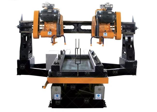 Dual-Blade Arc-Slab Edge-Trimming Machine front view