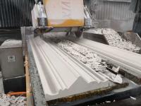 China Curve Linear Stone Profile Cutting Machine 15kW with 1300-1400mm Trolley for Square Baluster Production for sale