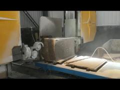 4 Axis Diamond Wire Saw Machine For Processing The Circular Stone Slab，column，letter，characters