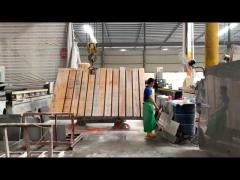 Infrared bridge cutting machine for large granite and marble slabs