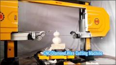 High Precision 5 Axis CNC Diamond Wire Saw Machine for Complex Stone Profiling and 3D Carving