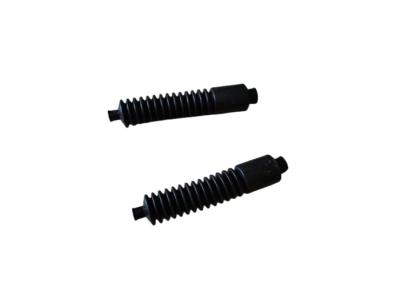 China Black Bellows Rubber Boot 6mm Convoluted Rubber Bellows And Boots Silicone for sale