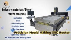 3 Axis Mould Making Cnc Router for Aluminum Copper Composite board insulation materials with Water c