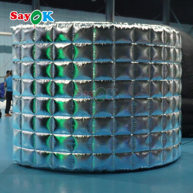 Portable inflatable photo booth setup