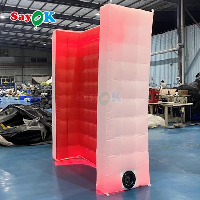 Inflatable photo booth wall design