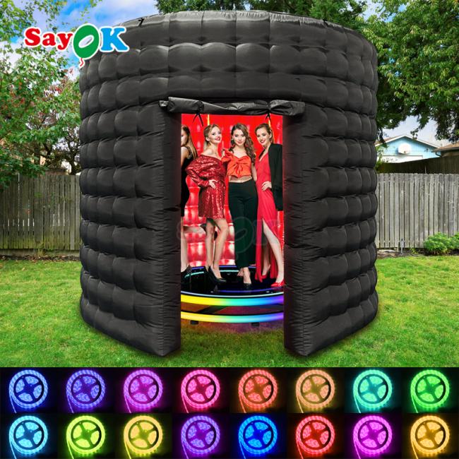 Inflatable photo booth setup