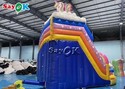 Cina Scorrevole di Unicorn Themed Inflatable Bounce House con la palla Pit Pool in vendita