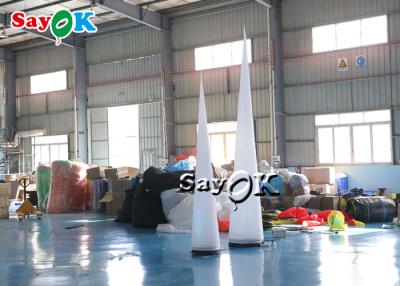 Cina Colori su ordinazione decorativi del cono/colonna delle belle luci gonfiabili di nozze con luce principale in vendita