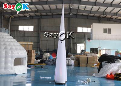 Cina Colori su ordinazione decorativi del cono/colonna delle belle luci gonfiabili di nozze con luce principale in vendita